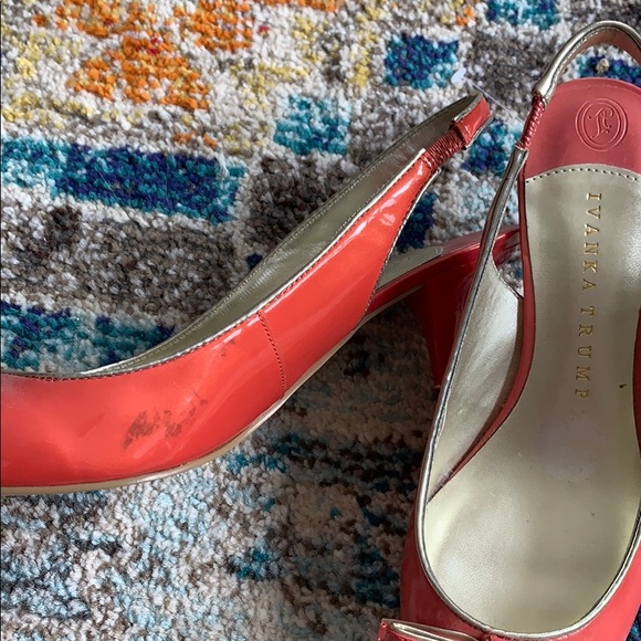 Ivanka Trump | Shoes | Ivanka Trump Sling Back Heels Tangerine Orange ...